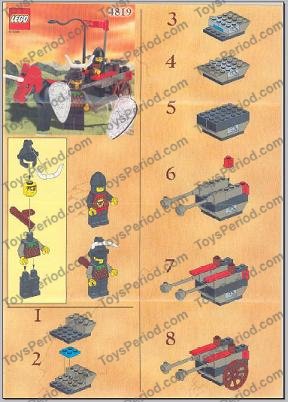 LEGO 4819 Rebel Chariot Instructions and Parts List