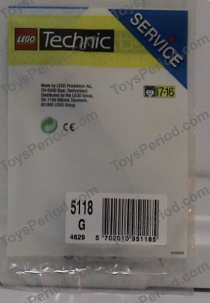 LEGO 5118 Technic Flex System Cables Set Parts List