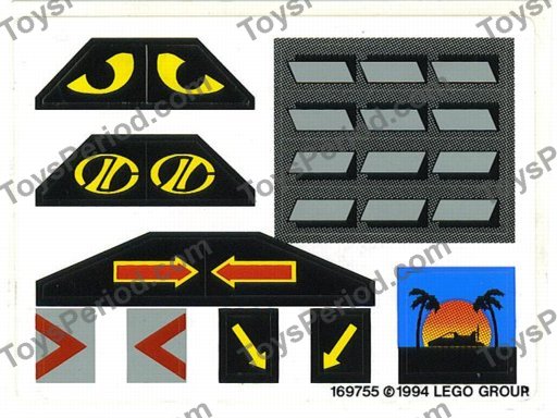 LEGO Sets with Part 8485stk01 Sticker Sheet for Set 8485 - (169755)