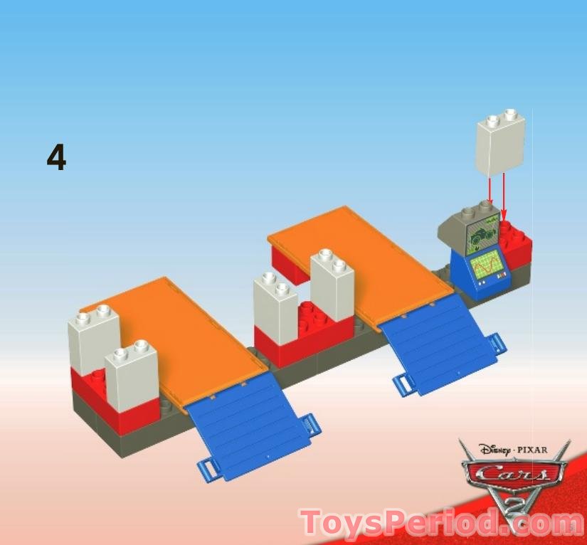 LEGO 5829 The Pit Stop Instructions and Parts List
