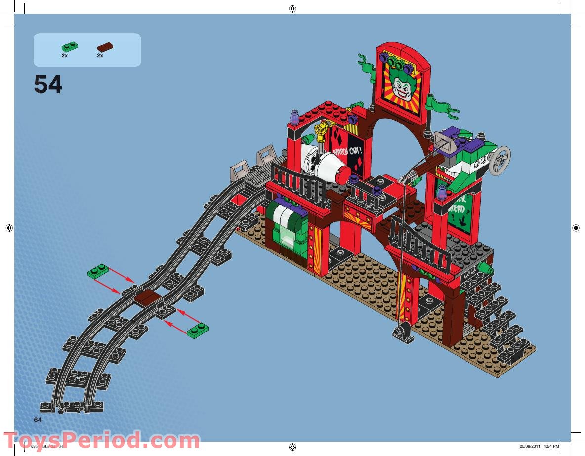 LEGO 6857 The Dynamic Duo Funhouse Escape Instructions and Parts List