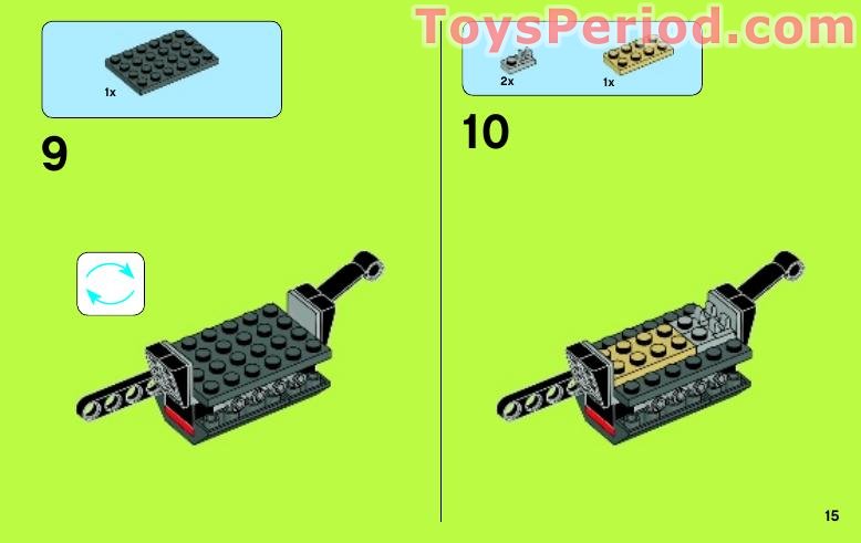 LEGO 79101 Shredder's Dragon Bike Instructions and Parts List