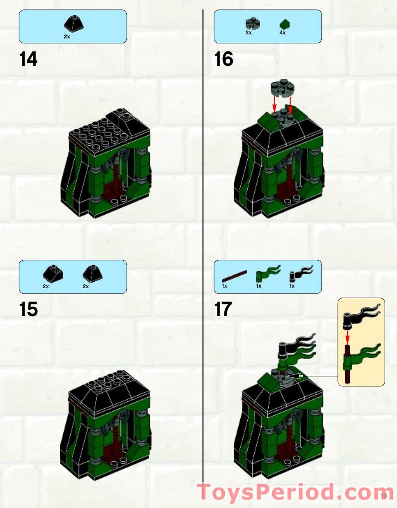 LEGO 10223 Kingdoms Joust Instructions and Parts List