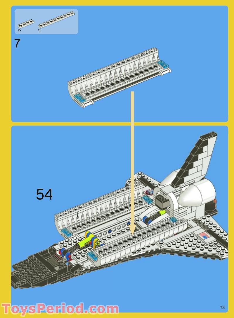 LEGO 10231 Shuttle Expedition Instructions and Parts List