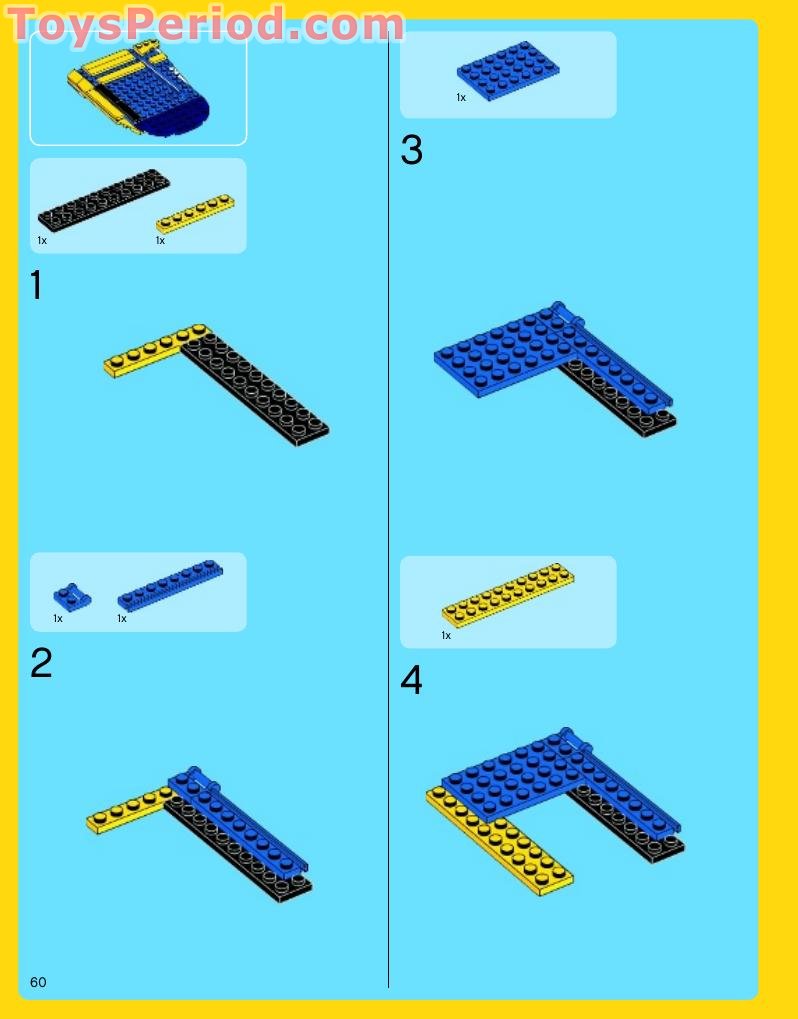 LEGO 31011 Aviation Adventures Instructions and Parts List