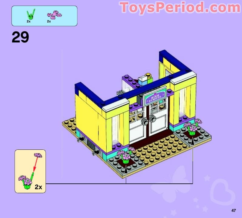 LEGO 41005 Heartlake High Instructions and Parts List