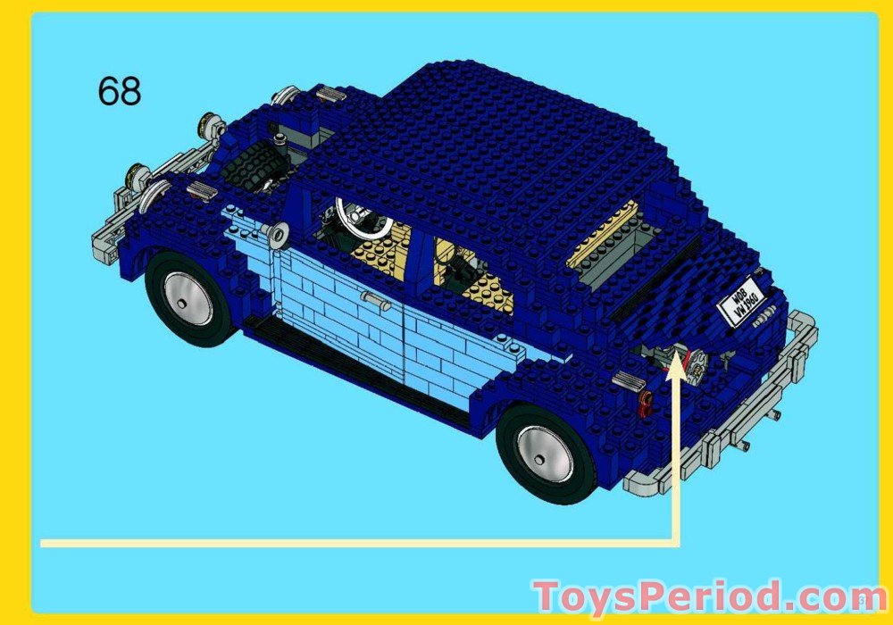 LEGO 10187 Volkswagen Beetle (VW Beetle) Instructions and Parts List