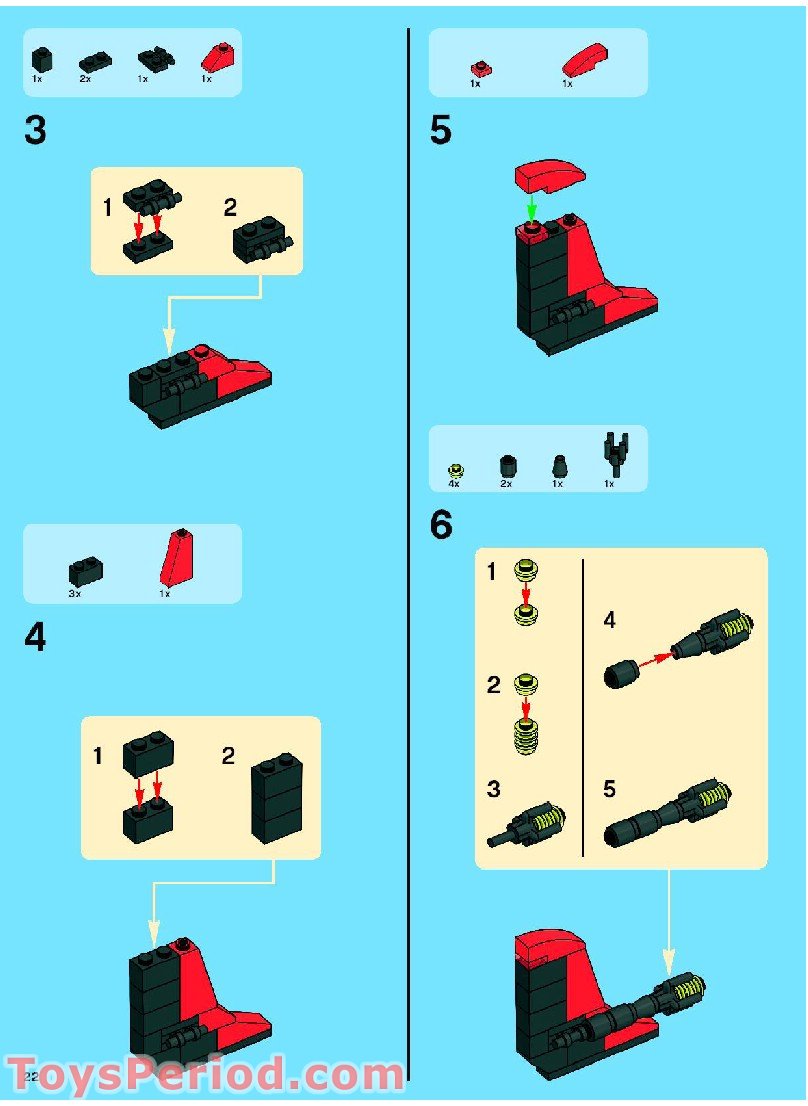 LEGO 10192 Space Skulls Instructions and Parts List