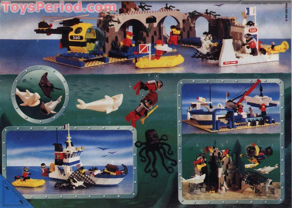 LEGO 6560 Diving Expedition Explorer Instructions and Parts List