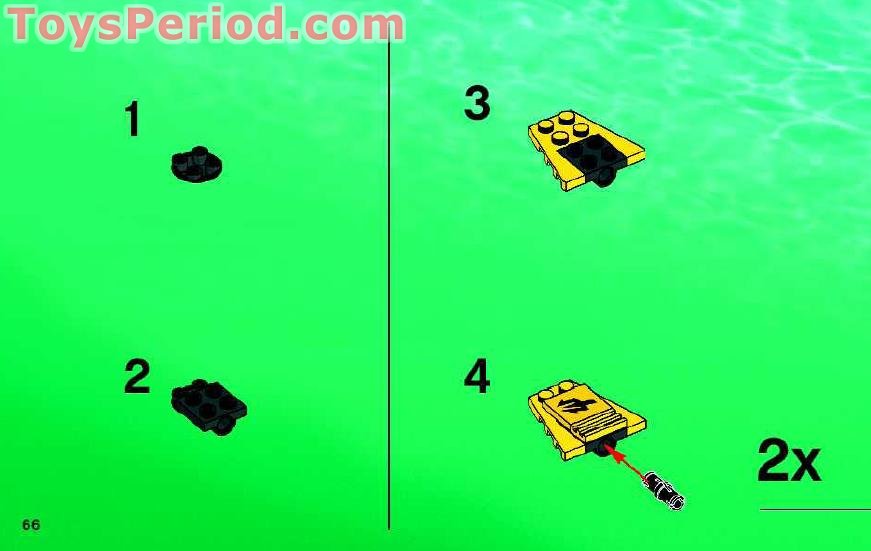 LEGO 7773 Tiger Shark Attack Instructions and Parts List