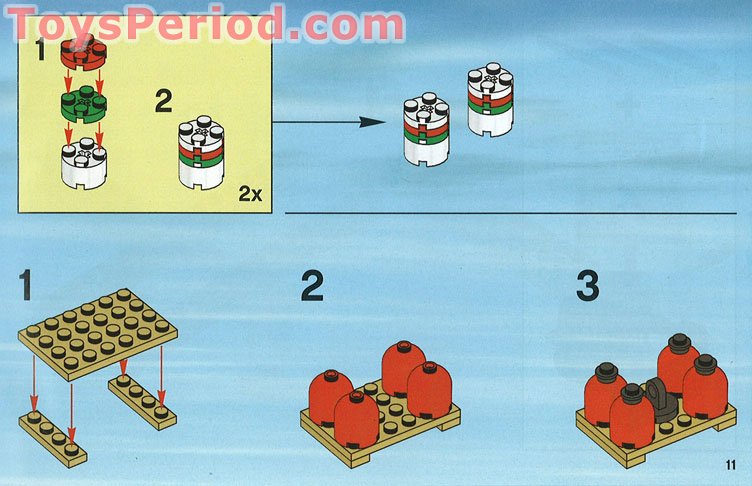 LEGO 7992 Container Stacker Instructions and Parts List