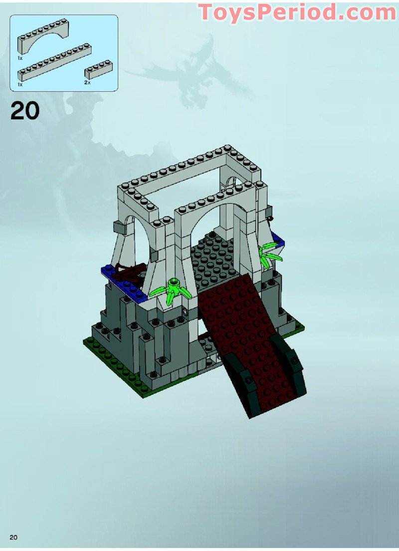 LEGO 7079 Drawbridge Defense Instructions and Parts List