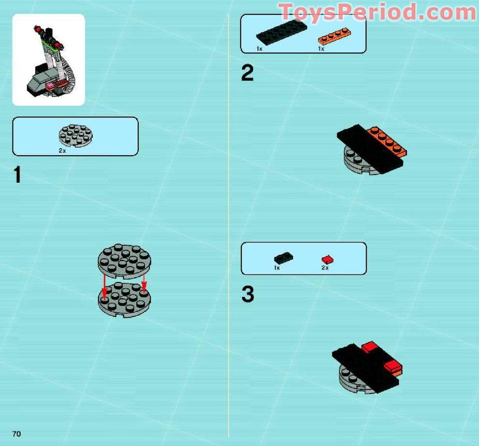 LEGO 8637 Mission 8: Volcano Base Set Parts Inventory and Instructions ...