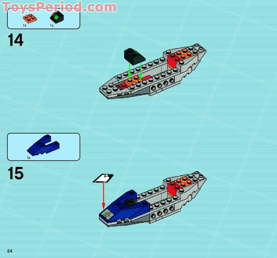 LEGO 8637 Mission 8: Volcano Base Instructions and Parts List