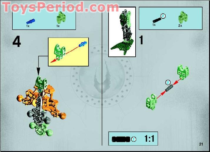 LEGO 8900 Reidak Instructions and Parts List
