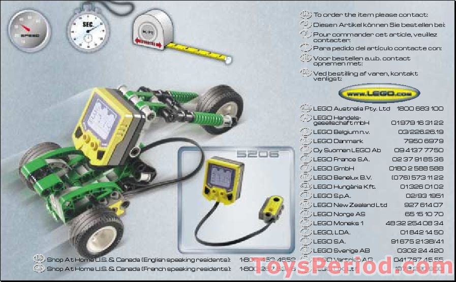 LEGO 8236 Bike Burner Instructions and Parts List