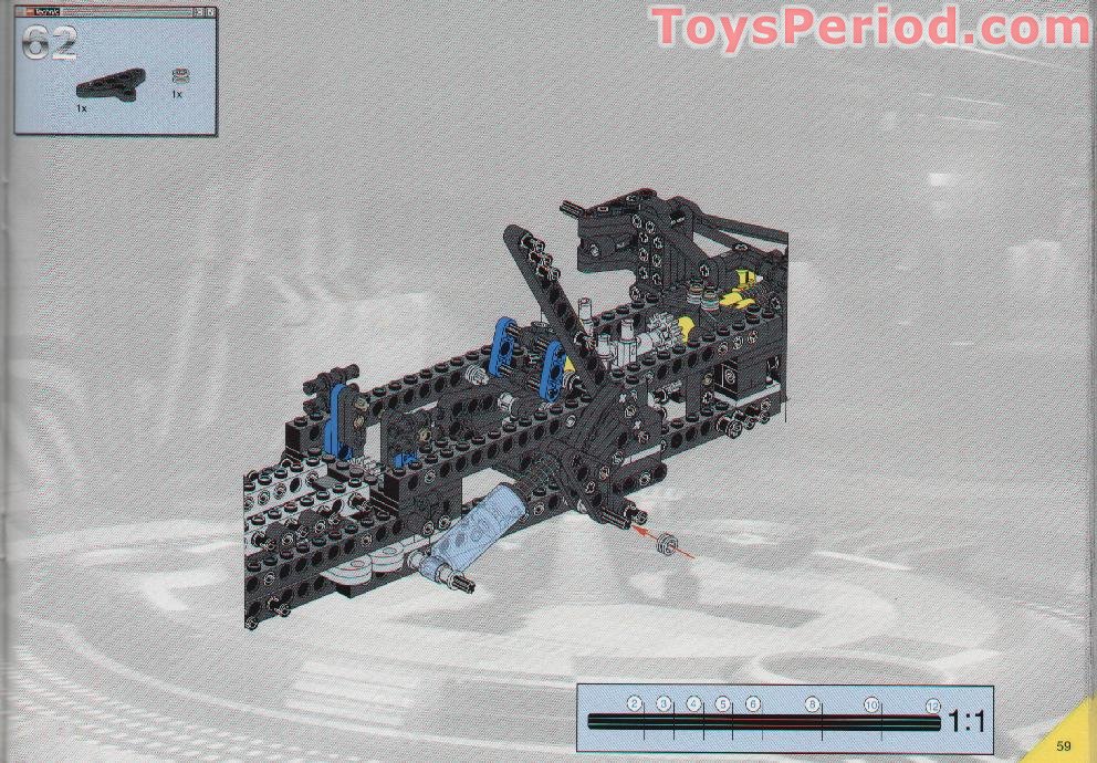 LEGO 8458 Silver Champion Racer Instructions and Parts List