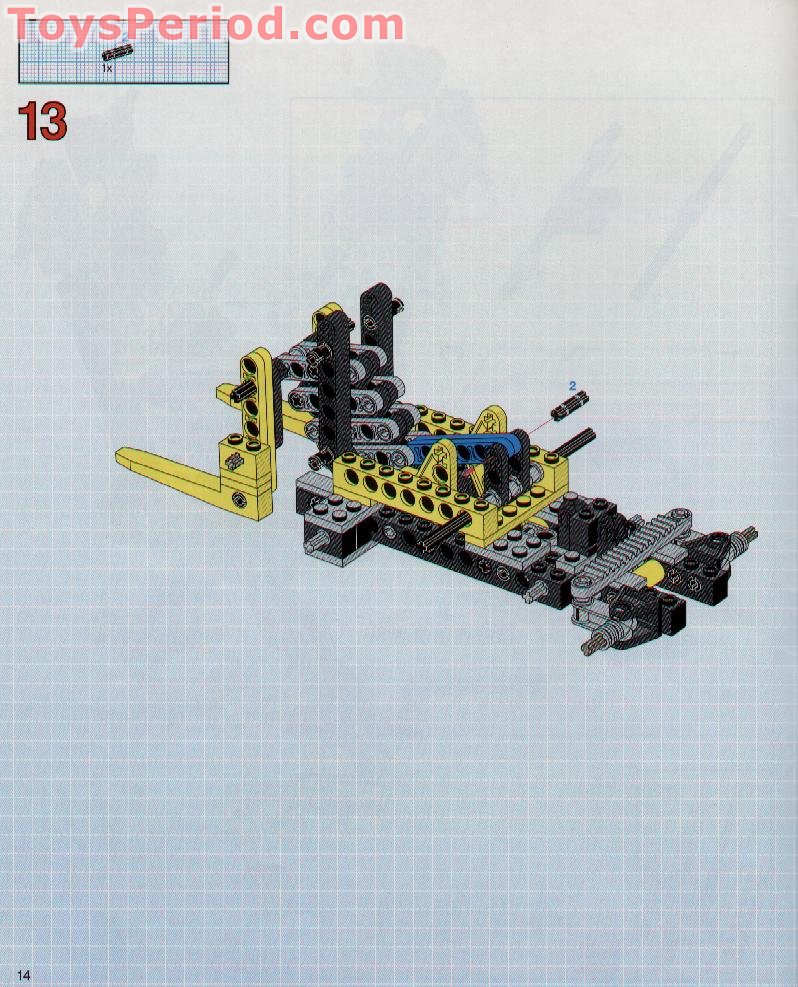 LEGO 8463 Forklift Truck Instructions and Parts List