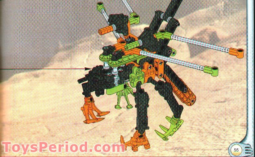 LEGO 8537 Nui-Rama Instructions and Parts List