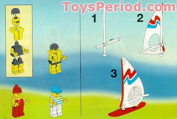 LEGO 6595 Surf Shack Instructions and Parts List