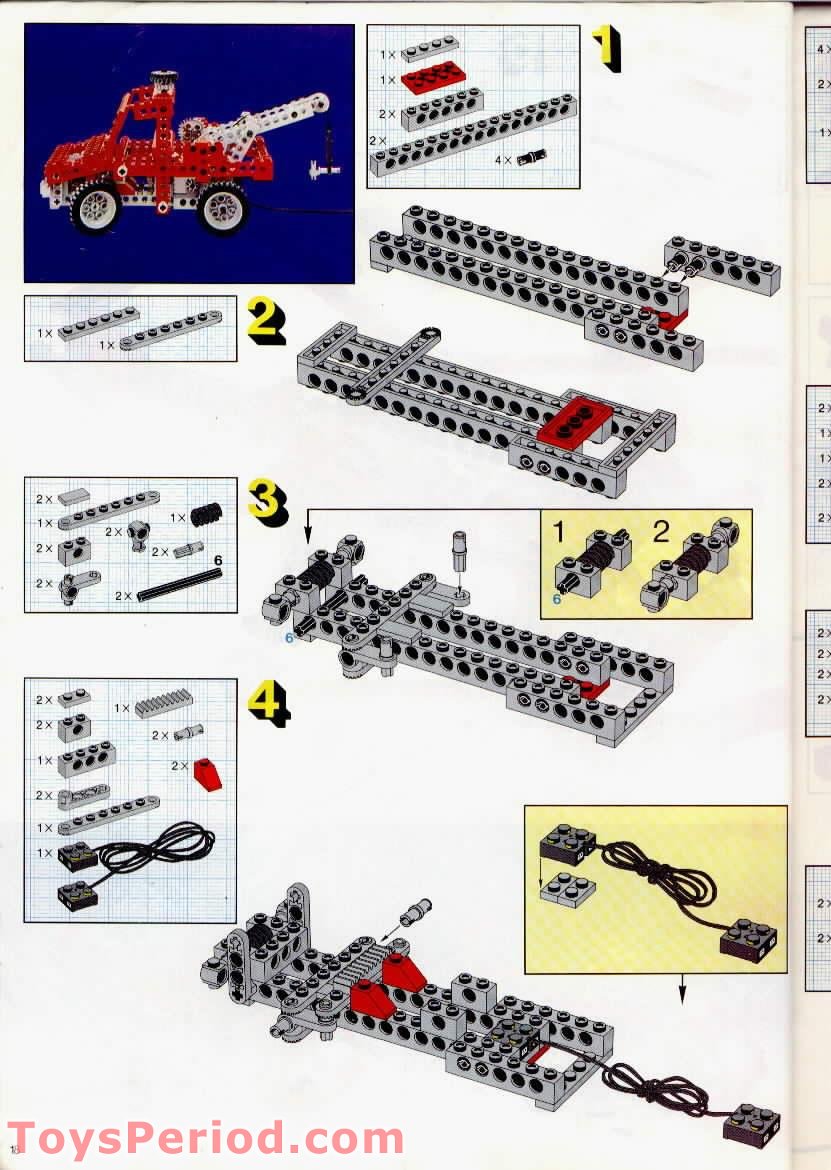 LEGO 8064 Motorized Universal Building Set, 9v Instructions and Parts List
