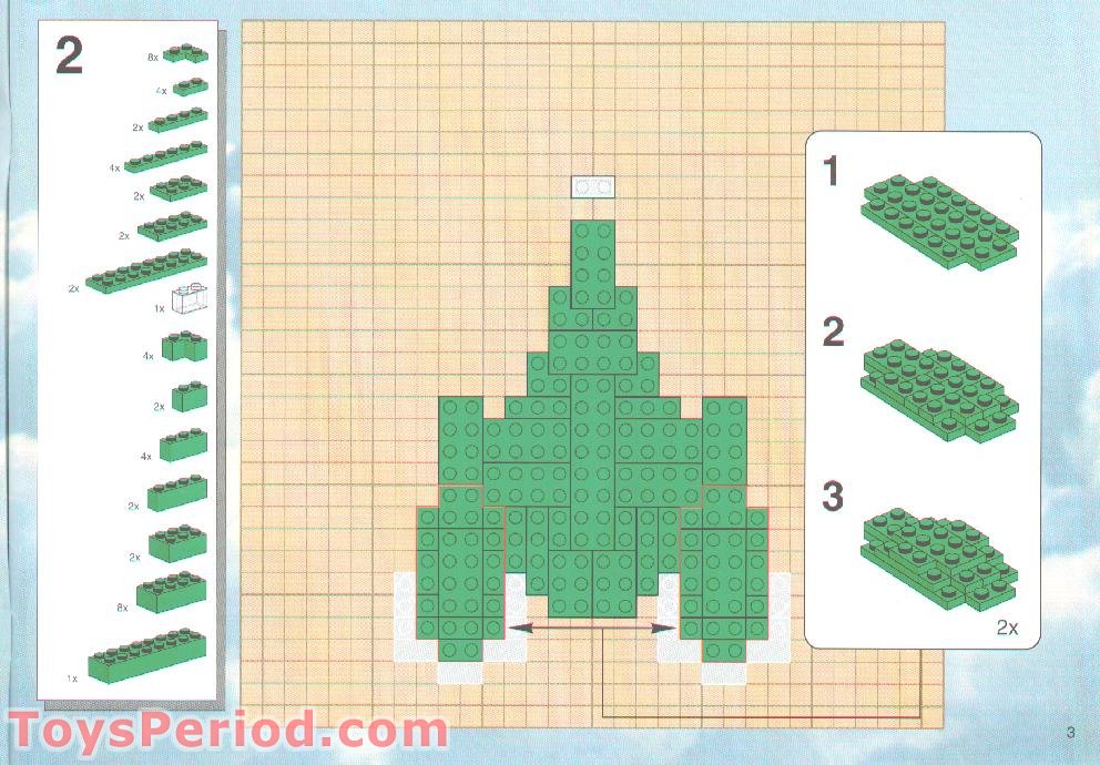 LEGO 3724 LEGO Dragon Instructions and Parts List