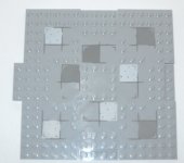 LEGO Sets with Part 15623pb001 Brick, Modified 16 x 16 x 2/3 with 1 x 4 ...