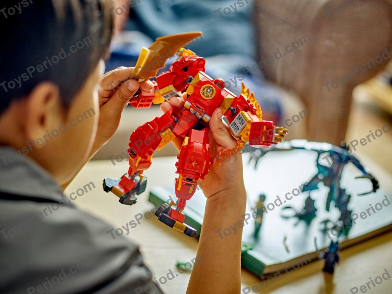 LEGO 71808 Kai's Elemental Fire Mech Set Parts List