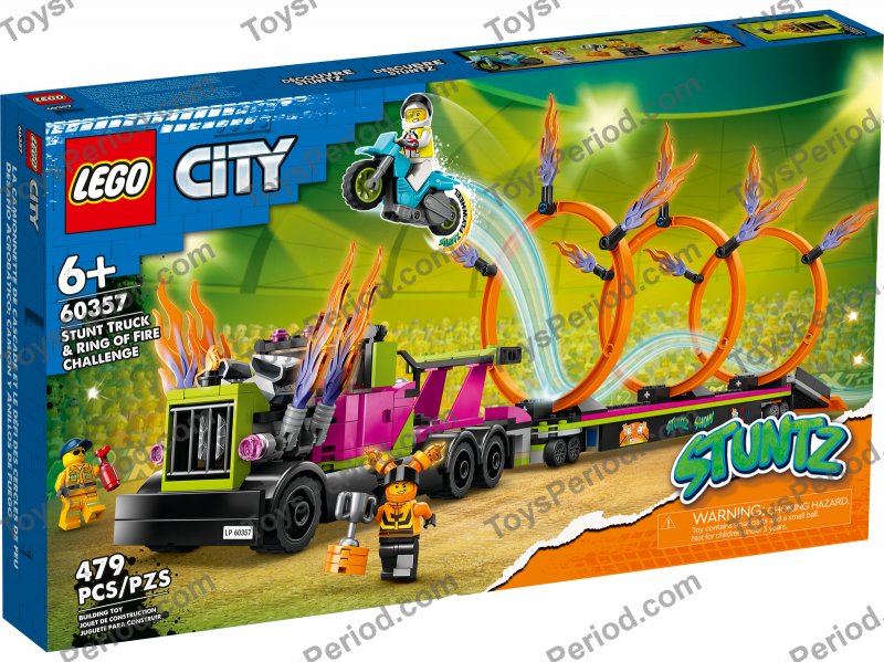 LEGO 60357 Stunt Truck & Ring of Fire Challenge Set Parts List
