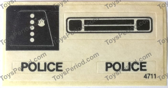 LEGO Sets with Part 621.1stk01 Sticker Sheet for Set 621-1 - Police Car