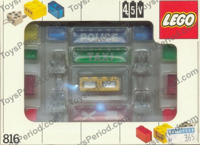 LEGO 816 Lighting Bricks, 4.5v Instructions and Parts List
